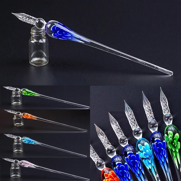 Starry Sky Glass Pen Signature Pen Crystal Glass Dip Pen Ink Pen ...