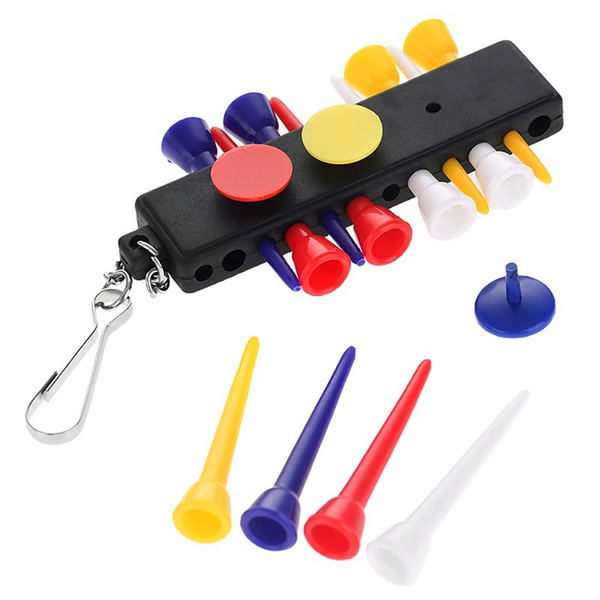 New Arrival 1Set Plastic Golf Tee Holder Carrier Keychain with 3 Ball ...