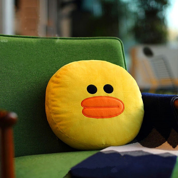 Line Friends Sally Plush Pillow Brown Duck Face Cushion Toy Gift | Wish