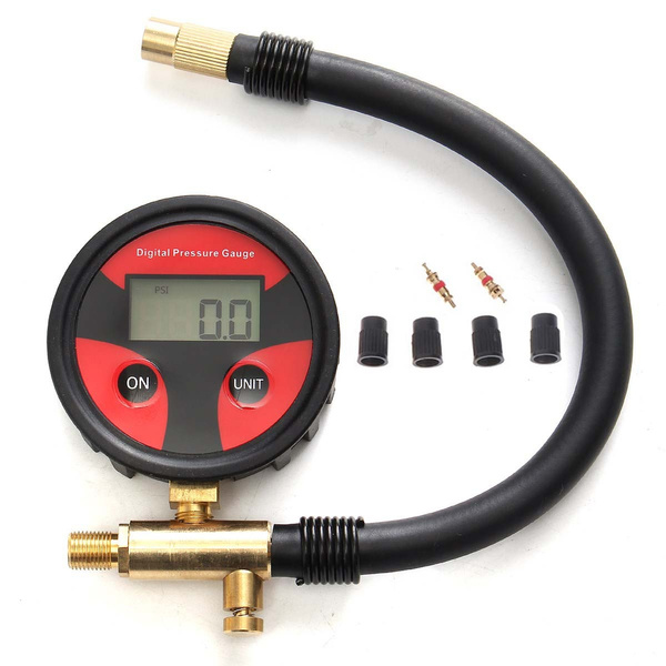Digital Tyre Tire Pressure Gauge 200PSI LCD Manometer Motorcycle Car ...