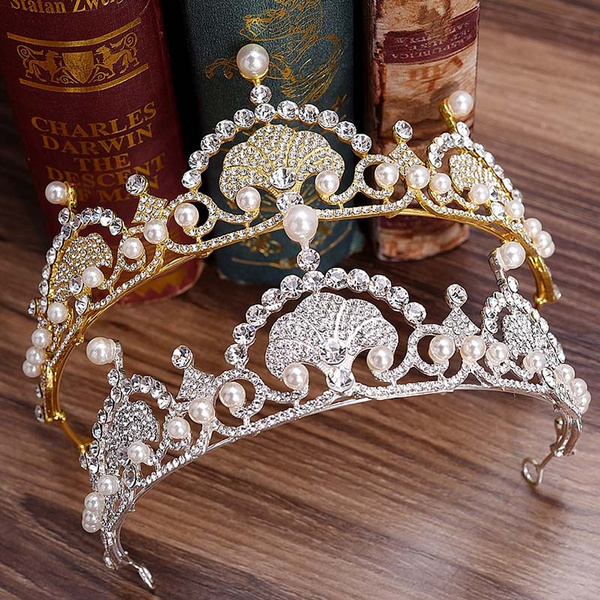 Beautiful Seashell Design Bridal Tiara Crown Headbands Bride Women Prom ...