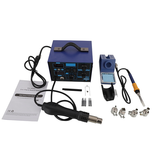 2in1 862D+ 110V SMD Rework Electric Soldering Iron Station w/ Hot Air ...
