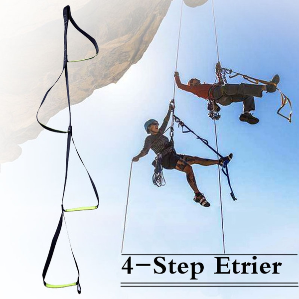 4-Step Etrier Webbing Ladder Climbing Strap Ladder Rope Ladder Step ...