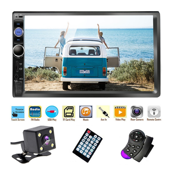 2 Din In Dash Car Radio 7 Inch HD Touch Screen Car Audio Video Player ...
