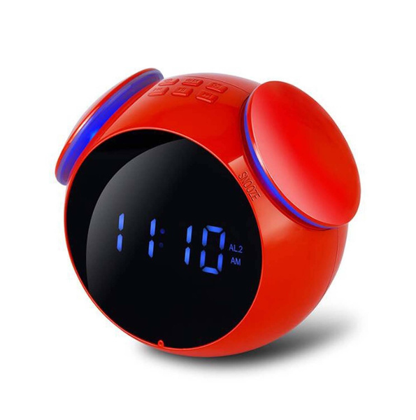 Creative Clock Glass Digital Alarm Clock Outdoor Smart Card Wireless ...