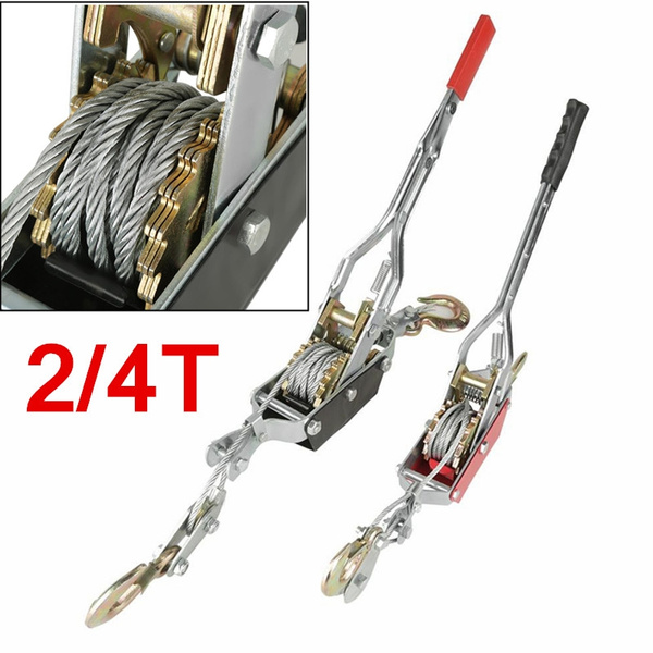 Heavy-Duty Hand Puller & Cable Rope 2/4-Ton Double Hook Lifting Tool | Wish