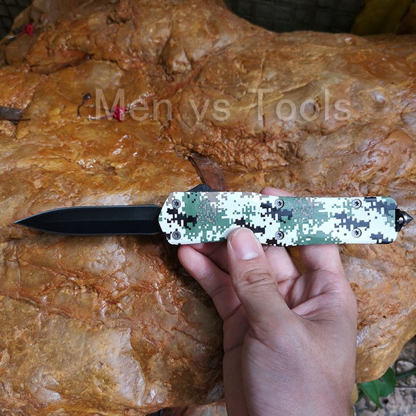 Amazing Tactical Spring Assisted Stainless Steel Fixed Blade Knife Army ...