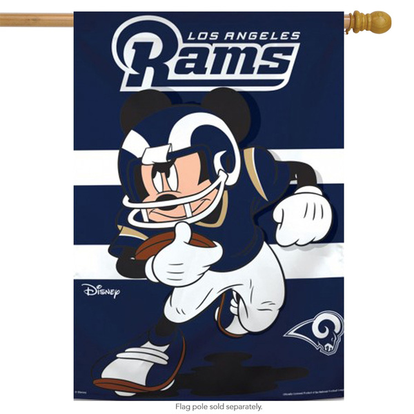 Los Angeles Rams NFL Mickey Mouse Football House Flag | Wish