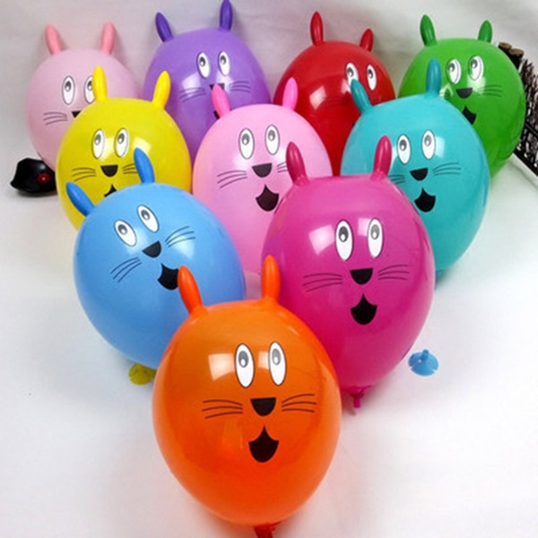 New Cute Rabbit Inflatable Ball Wedding Party Decoration Latex Balloons ...