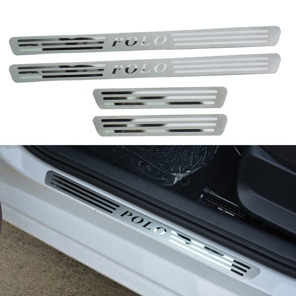 Auto parts stainless steel Door Scuff Sill Plates for polo | Wish