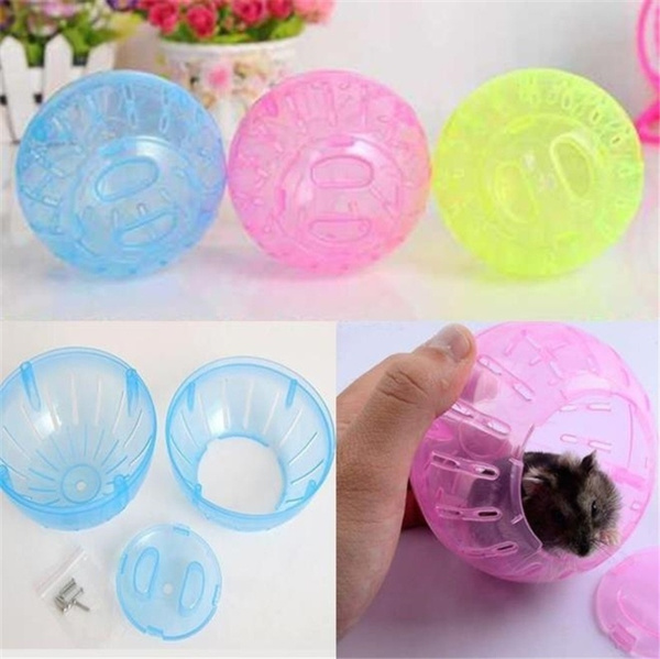 Plastic Mini Ball Pet Toy for Hamster Gerbil Rat Mice Jogging Exercise ...