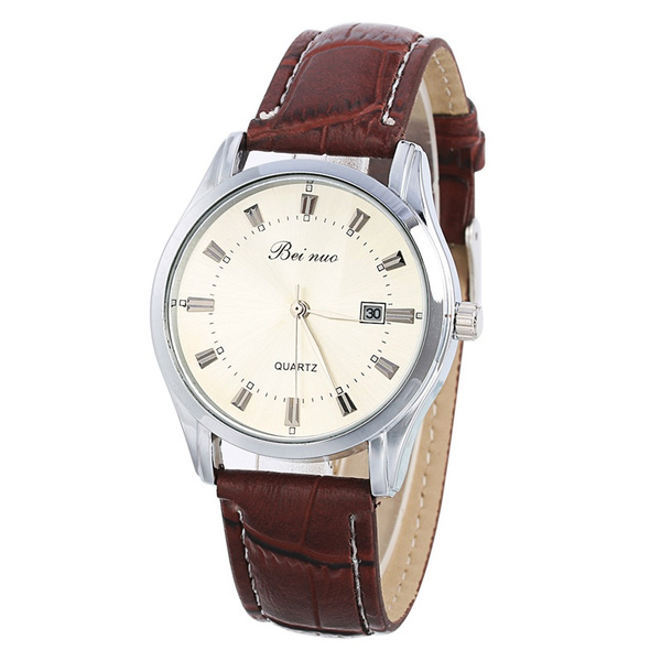 New Men's Watch Fashion Quartz Wrist Watches With Auto Date Display ...