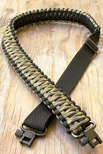 Adjustable Paracord Rifle Gun Sling Strap With Swivels Multi Camo ...
