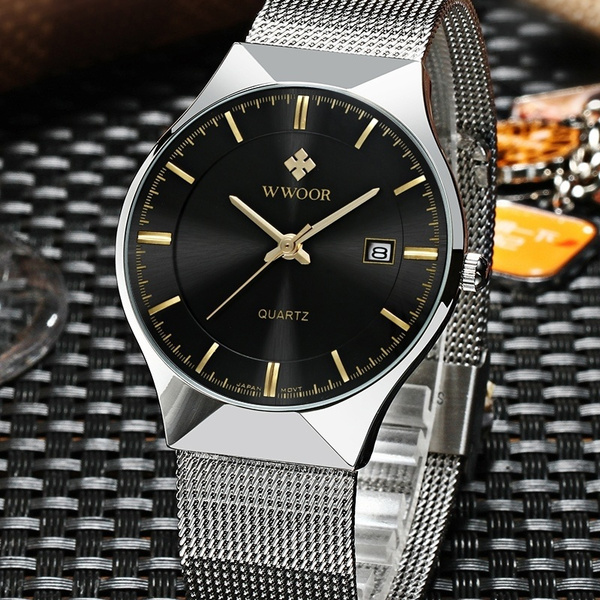 WWOOR New Men Watches Top Brand Luxury Waterproof Ultra Thin Date Clock ...