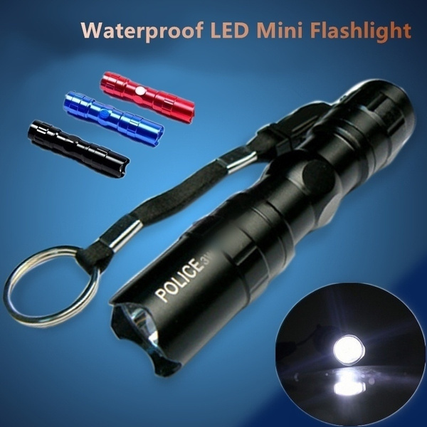 Waterproof LED Mini Flashlight Portable Super Bright Flashlight Lantern ...