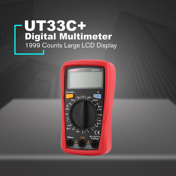 Digital Multimeter UNIT DC/AC Voltage Current Meter Handheld Ammeter ...