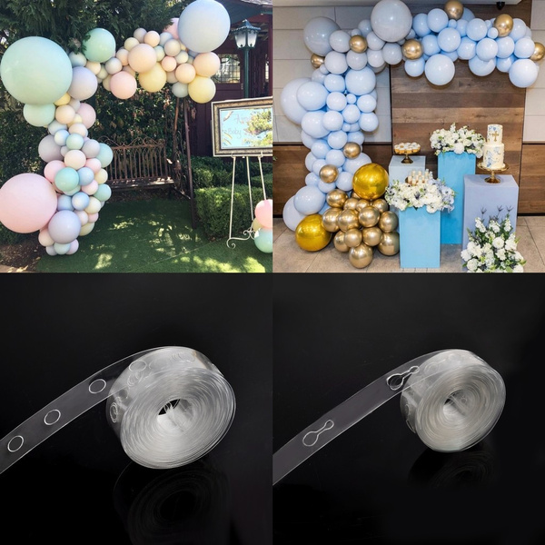 Unique 5M Balloon Arch Decor Strip Connect Chain Plastic DIY Tape ...