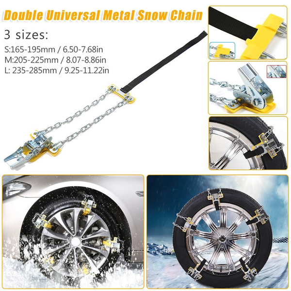 Double Universal Metal Snow Chain | Wish