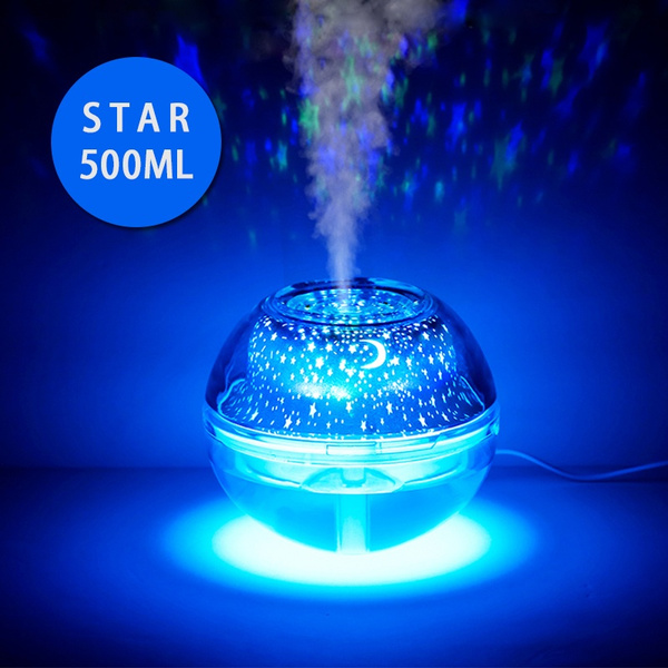 500ml Star lamp Crystal night lamp projector air humidfier USB Desktop ...