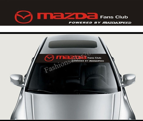 New Mazda Front Windshield Banner Decal Car Stickers for MAZDA Auto ...