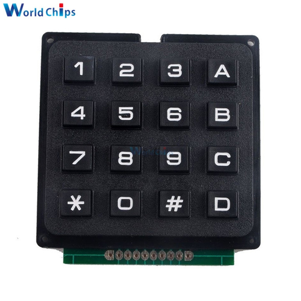4x4 Matrix Keyboard Keypad Module Use Key PIC AVR Stamp Sml 4 * 4 ...