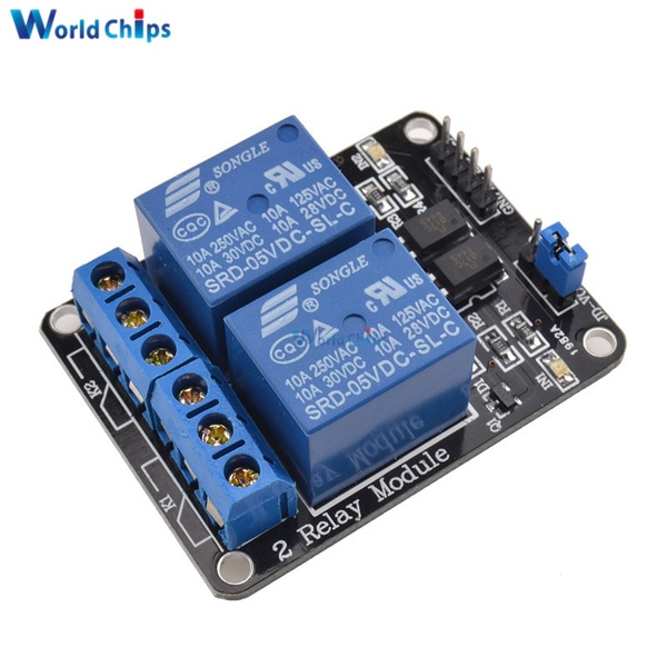 5V 2-Channel 2 Channel Relay Module Shiled Relay Expansion Board Low Level Triggered 2-Way Relay ...