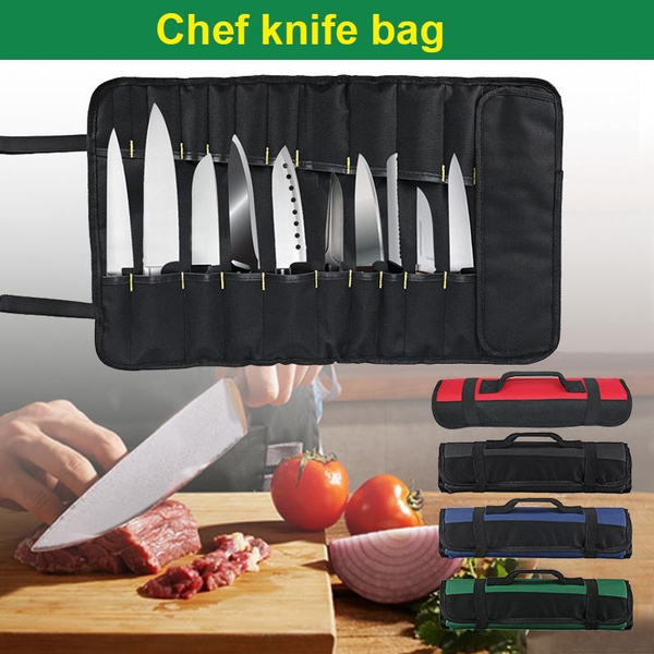 4 Colors Choice Chef Knife Bag Roll Bag Carry Case Bag Kitchen Cooking ...