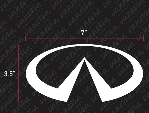 (2Pcs) INFINITI logo sticker vinyl decal | Wish