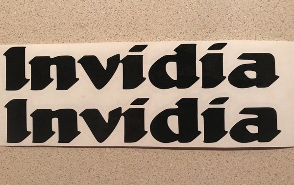 (2Pcs) Invidia Decals Sticker | Wish