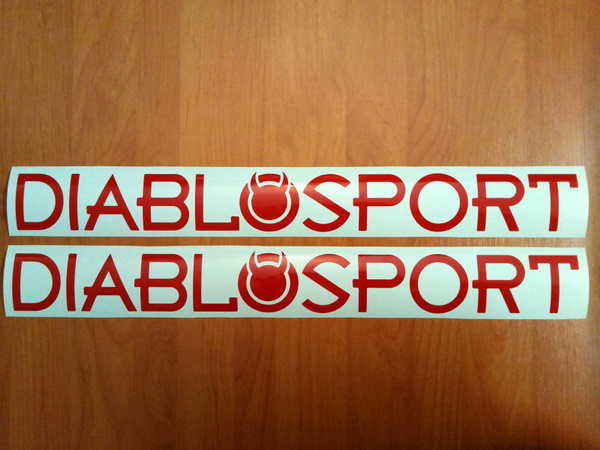 x2 DIABLOSPORT Car Racing Stickers Die Cut Decals Vinyl Emblem Logo | Wish