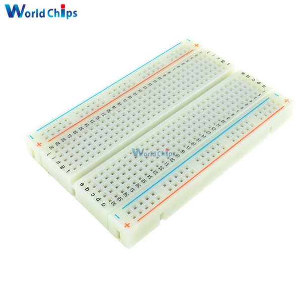 400 Tie Points Holes Universal Solderless PCB Breadboard Mini Test ...