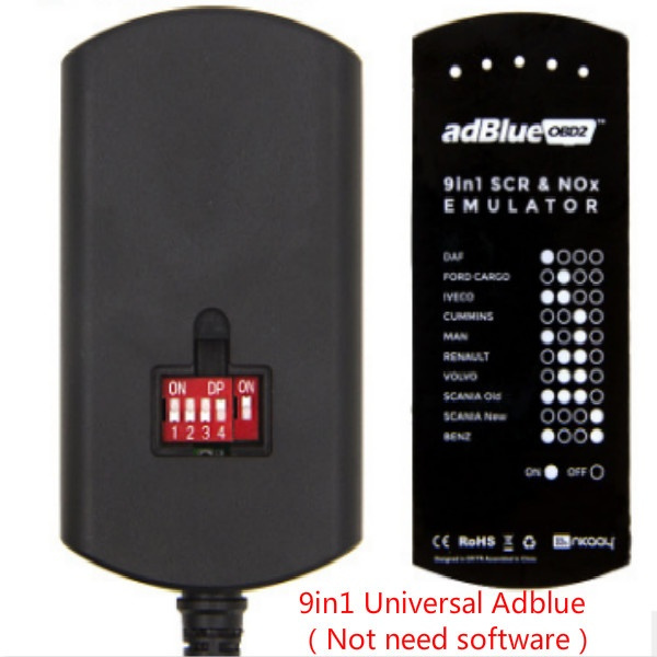 New Arrival 9 in 1 AdBlue Emulator with SCR&NOX sensor Support euro 4&5 ...