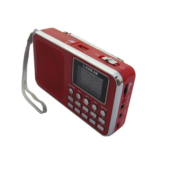 L-938B Portable Mini AM / FM Radio Speaker Music Player with MP3 music ...