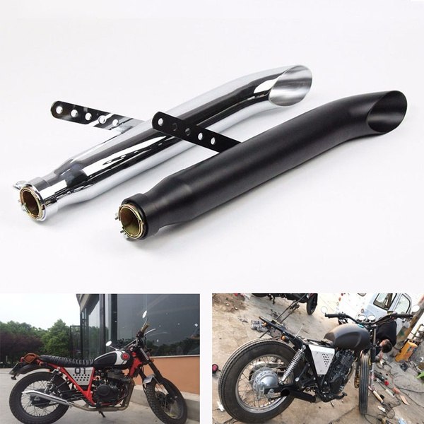 Retro Motorcycle Modified 125-400cc Stainless Steel Tail Exhaust ...