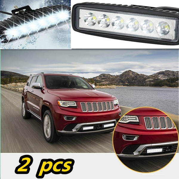 2Pcs 18w DRL LED Work Light Driving Lamp for Off Road Vehicle SUV Car ...