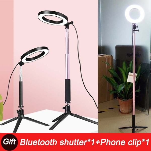 Mini Ring Light LED Photography Selfie Light Photo Camera Video Table ...