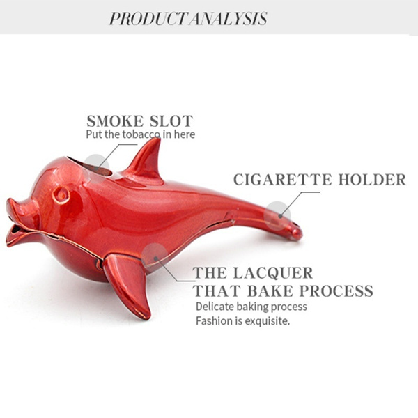 Dolphin Smok Glass Pipes Portable Smoking Herb Tobacco Pipe Smoking ...