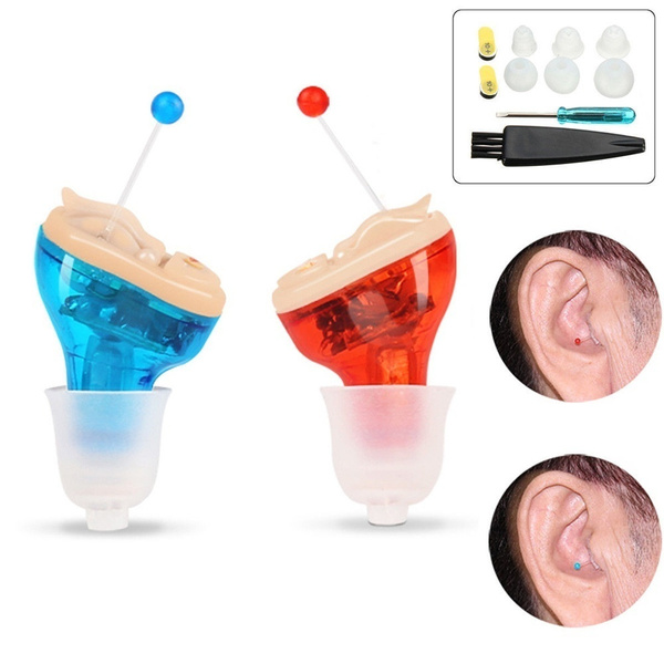 Left/Right Adjustable Volume Mini Digital Hearing Aids Inner Sound ...