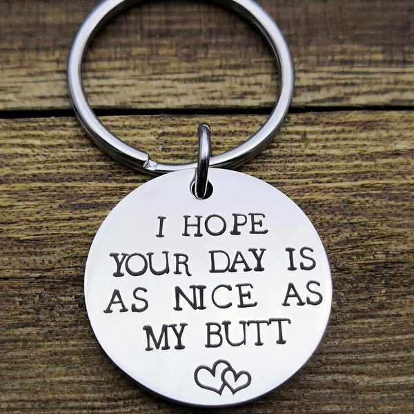 Stainless Steel Engraving Couple Keychain, Boyfriend Gift, Girlfriend ...