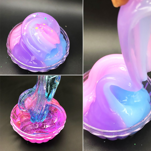 Non-Toxic Mixing Clear Cloud Slime Squishy Putty Scented Stress Kids ...