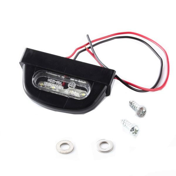 Universal LED Motorcycle 12v Mini Taillight Brake Tail License Plate ...