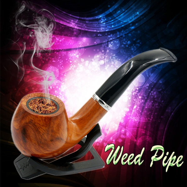 New Classic Wooden Smoking Cigarette Pipes Wood Pipe Durable Wooden ...