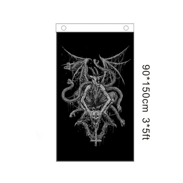 3X5FT Devils BAPHOMET KNIGHTS TEMPLAR GOD Polyester Flag Banner | Wish