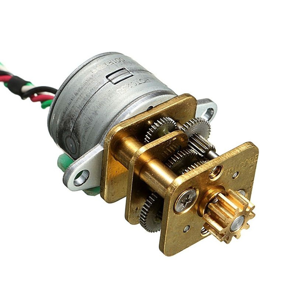 15mm Mini Full Metal GearBox DC5V-12V 2 Phase 4 Wire Gear Reducer ...