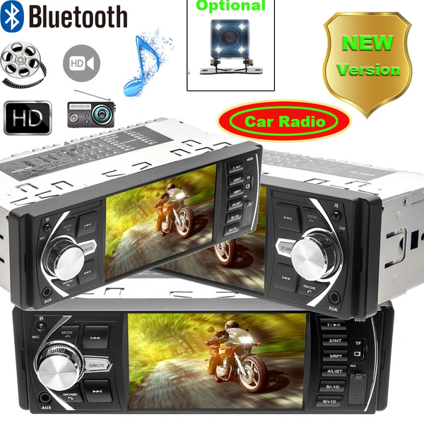 4.1'' Autoradio 1Din Car Raido Stereo FM Bluetooth Steering Wheel ...