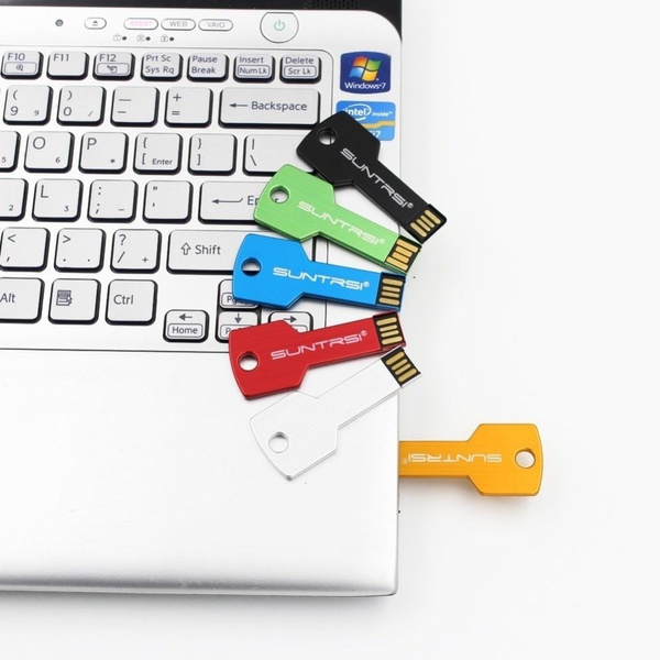 Mental Key Pendrive USB 2.0 USB Flash Drive Real Capacity Pen Drive ...