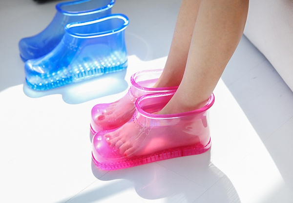 foot bath shoes household foot massage couple cold slippers male indoor ...