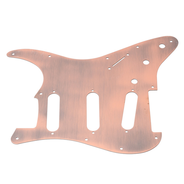 Red Bronze Stratocaster Aluminium alloy Pickguard SSS Strat 11Hole full ...
