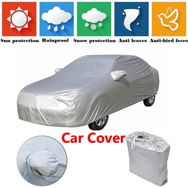 Indoor Outdoor Full Car Cover Sun UV Rain Snow Dust Resistant ...