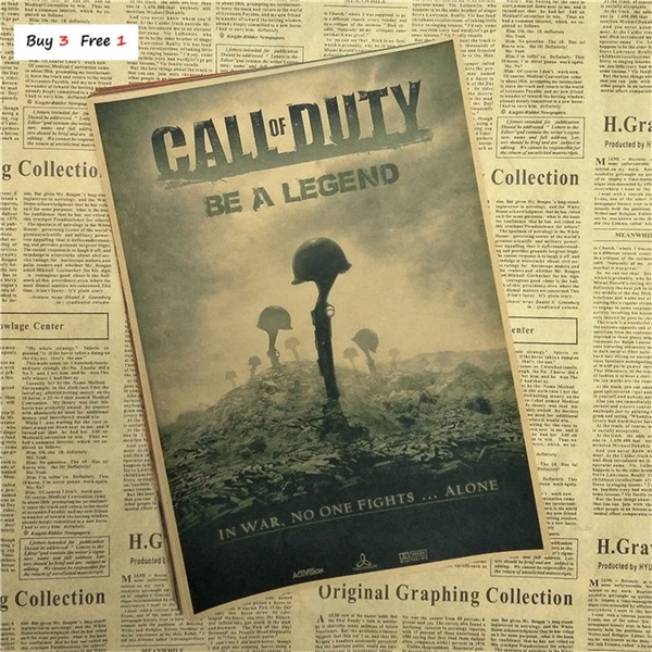 Call of Duty game Poster wall sticker kraft poster NO.19 | Wish